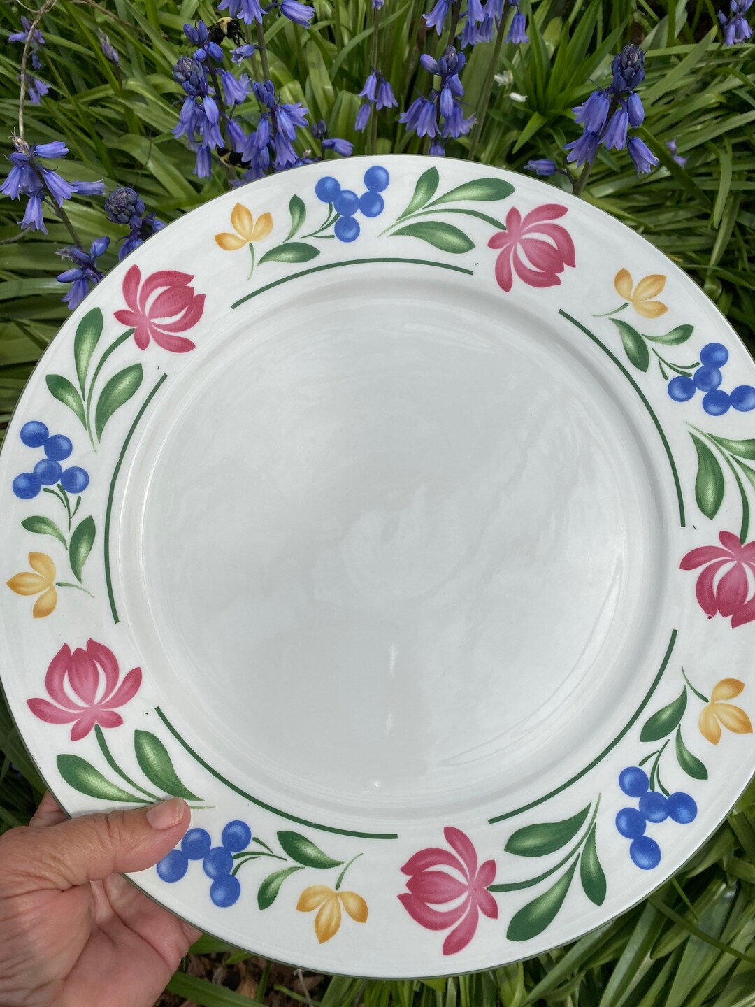 Farberware Stoneware Dorchester 388 Round Chop Plate Platter Tray Makes ...