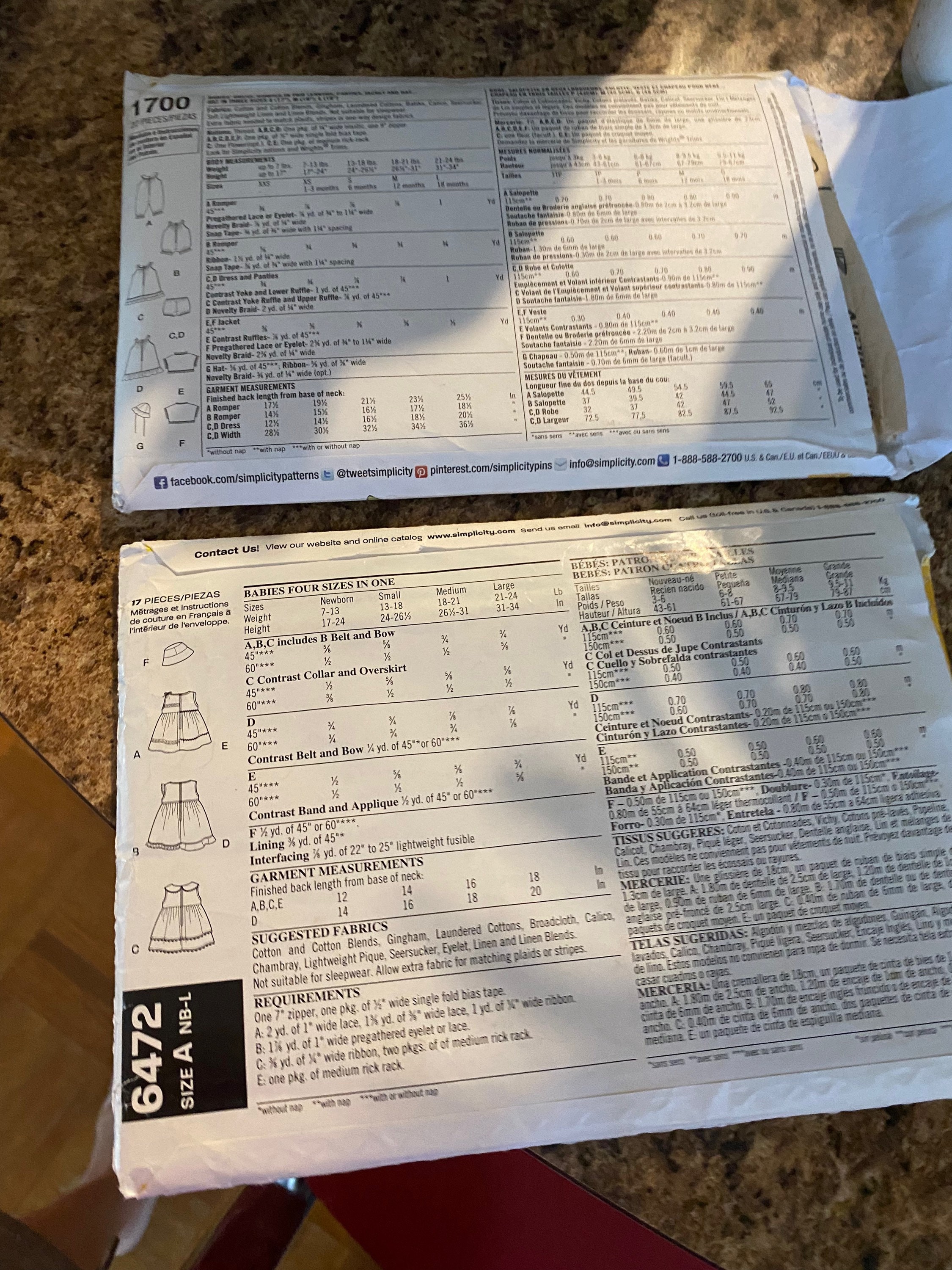 Simplicity Patterns Little Girl Dresses One With Doll Dress - Etsy