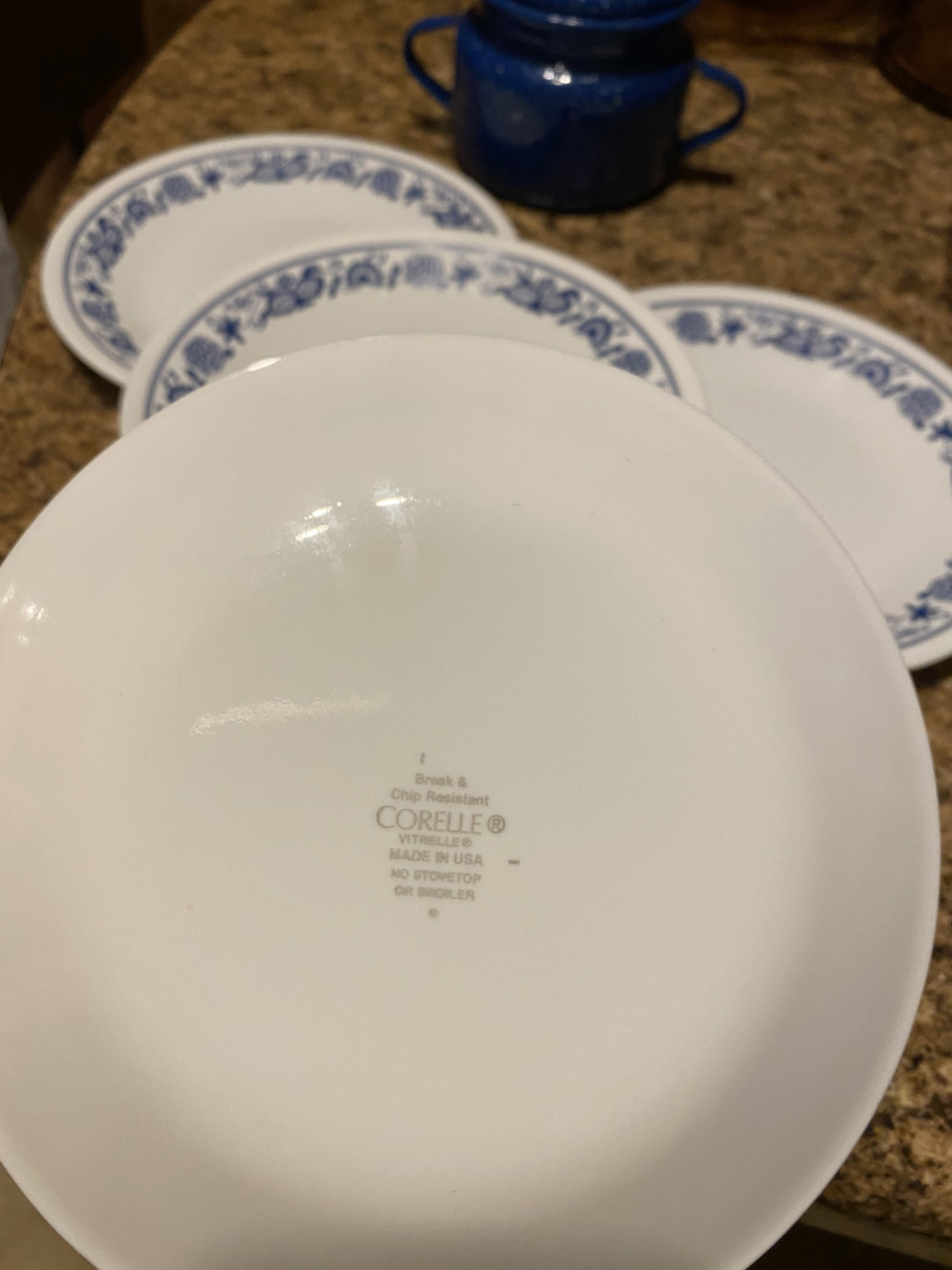Corelle Old Town Blue 1970s Salad Dessert Plates Set of 4 - Etsy