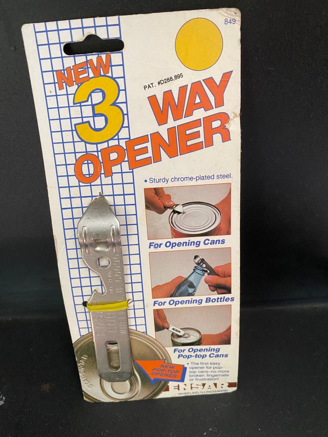 Ensar Corp 3 Way Opener Cans Bottles and Pop Tops Wheeling, IL 60090 ...