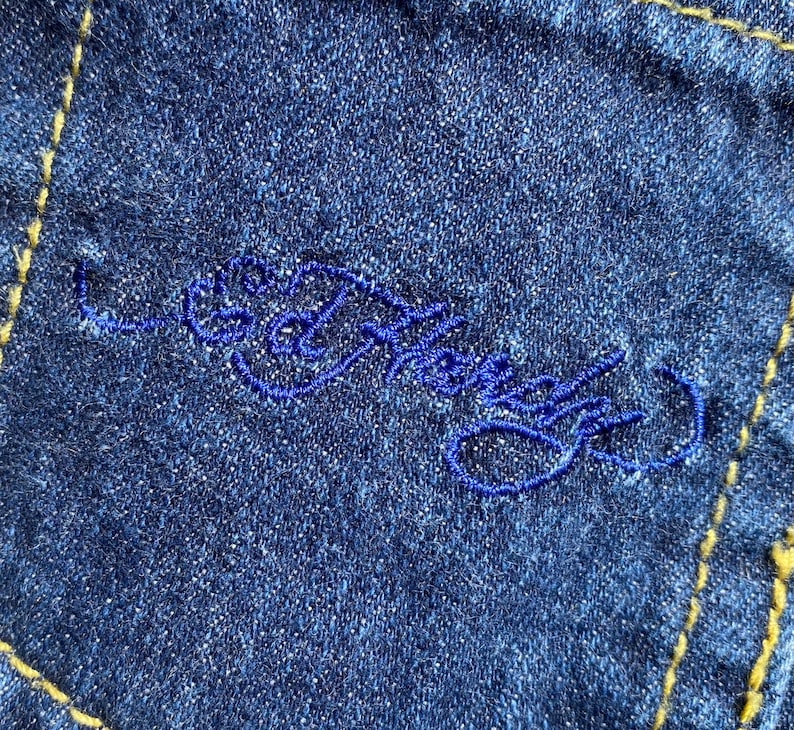 Rare Ed Hardy Tiger Embroidered Jeans Toddler Dark Blue Y2K Tiger Patch ...