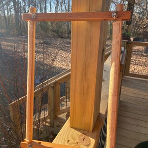 Vintage Rectangular Wooden Quilting Embroidery Frame Lap Quilting Cross Stitch Frame Rolling ...