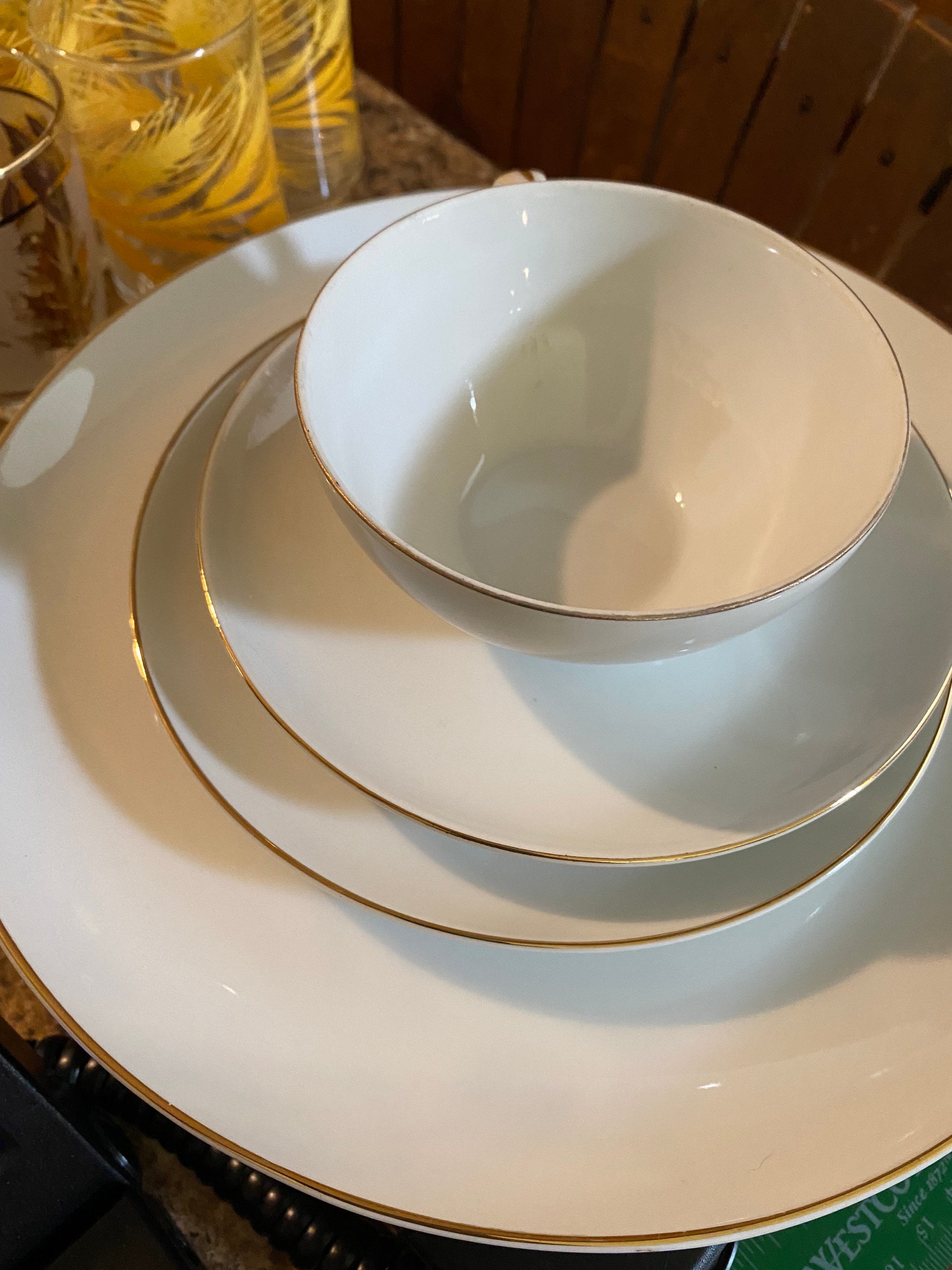 Kaysons Golden Rhapsody Japan 4 Piece Placesetting Dinnerware - Etsy