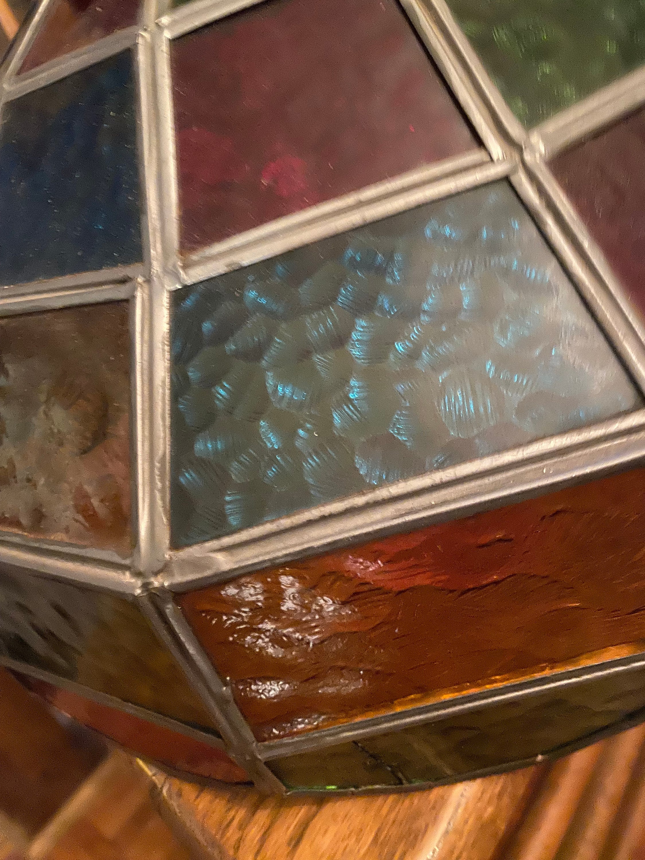 Stained Glass Leaded Lamp Shade Vintage Replacement Shade - Etsy