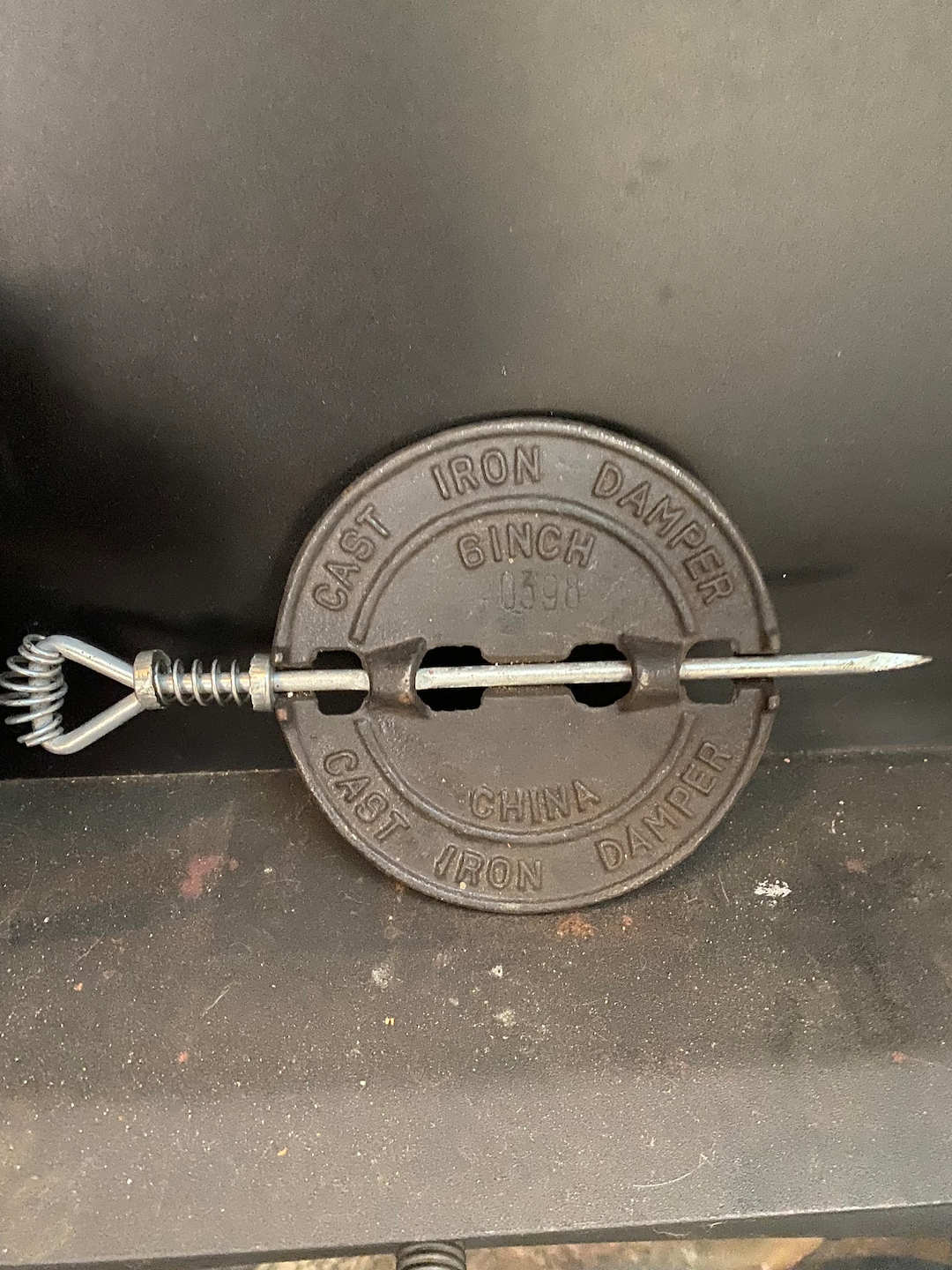 Cast Iron Damper 6 Inch #40398 Functional Rustic Home Decor - Etsy