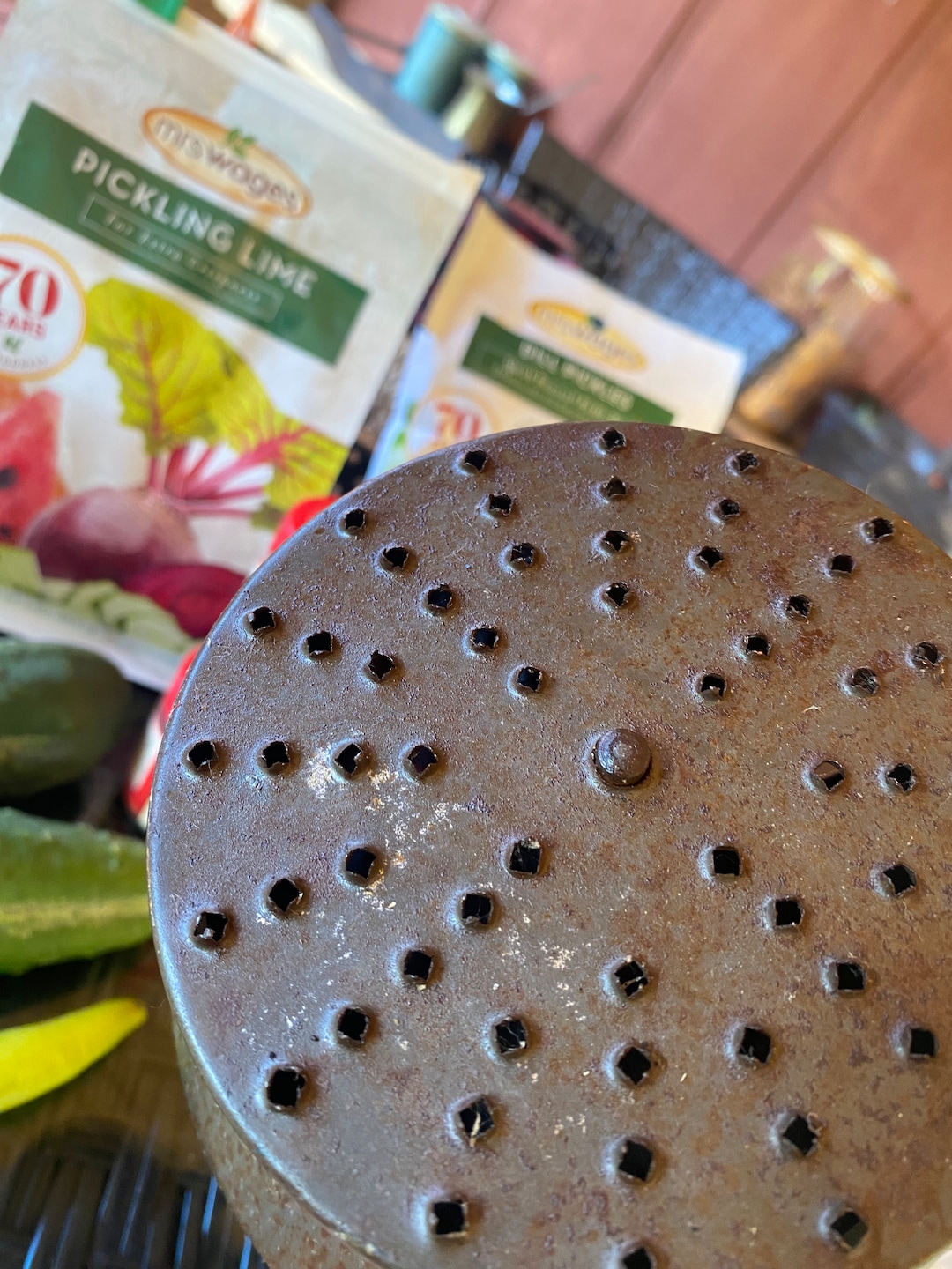 Primitive Food Mill Hand Cranked With Wooden Crank and Handle Very ...