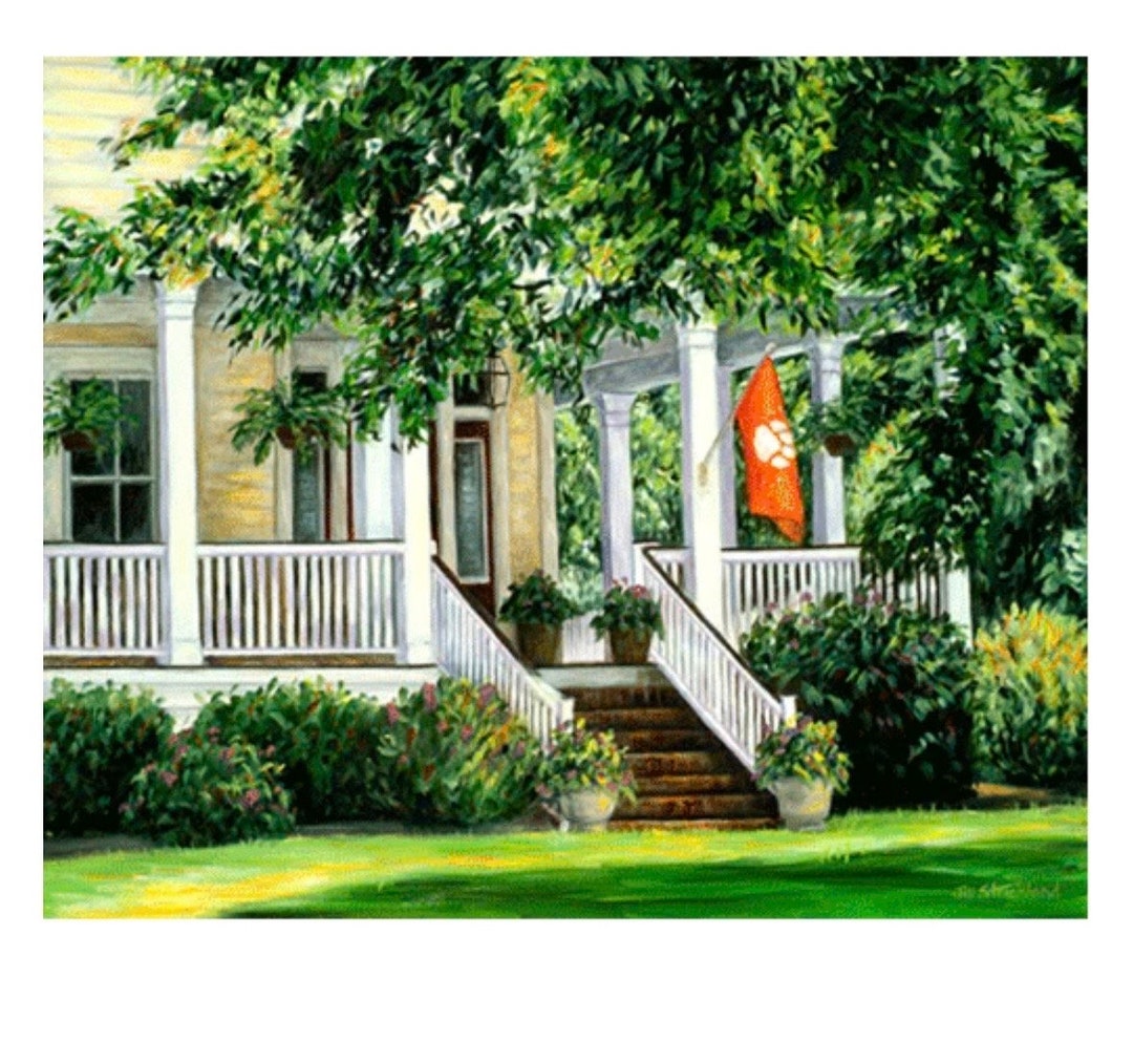 Hand Painted Clemson Pride by Jill Strickland Collegiate Print W ...