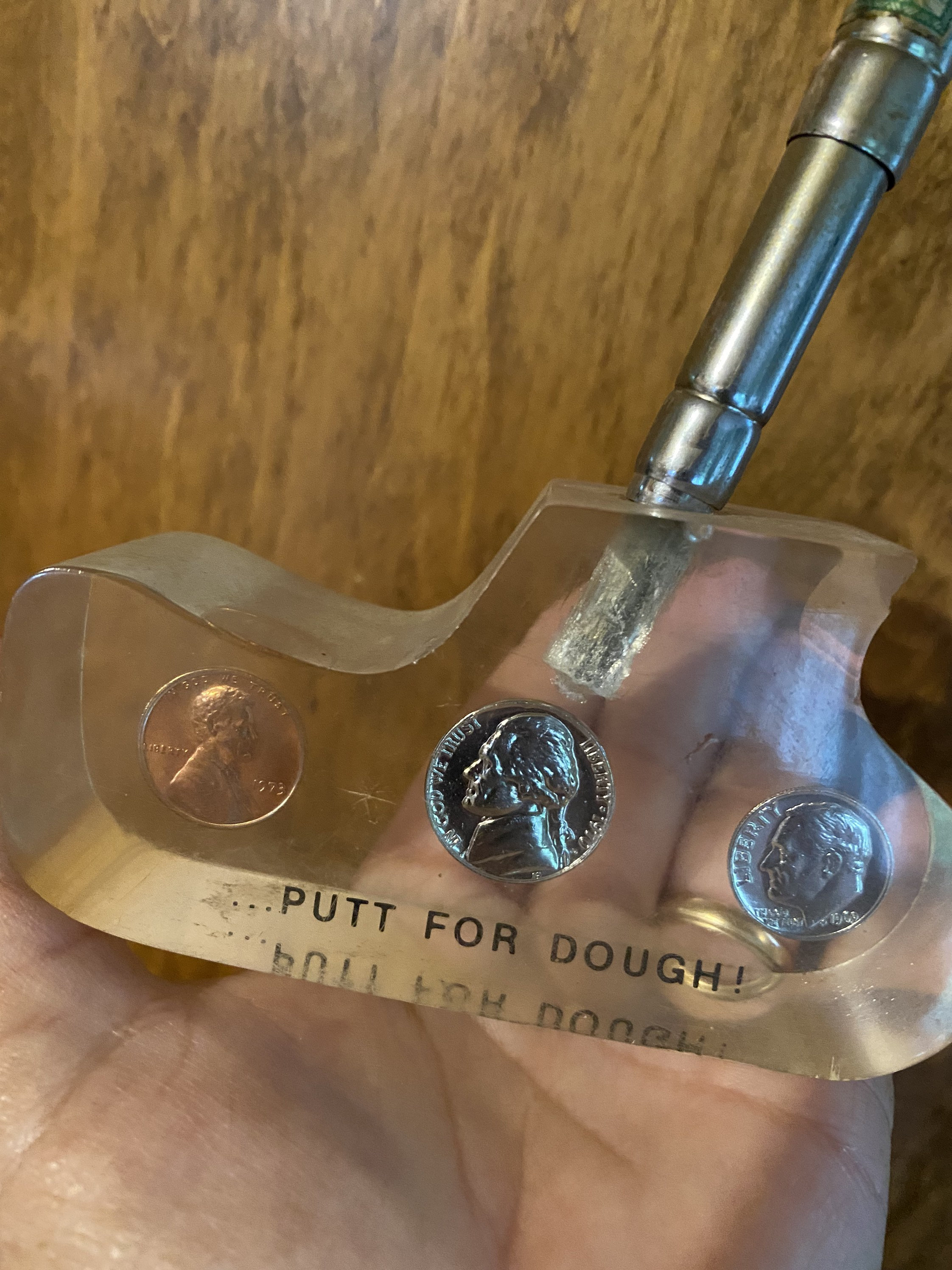 Extending Telescopic Golf Putter Acrylic W Coins Putt for - Etsy