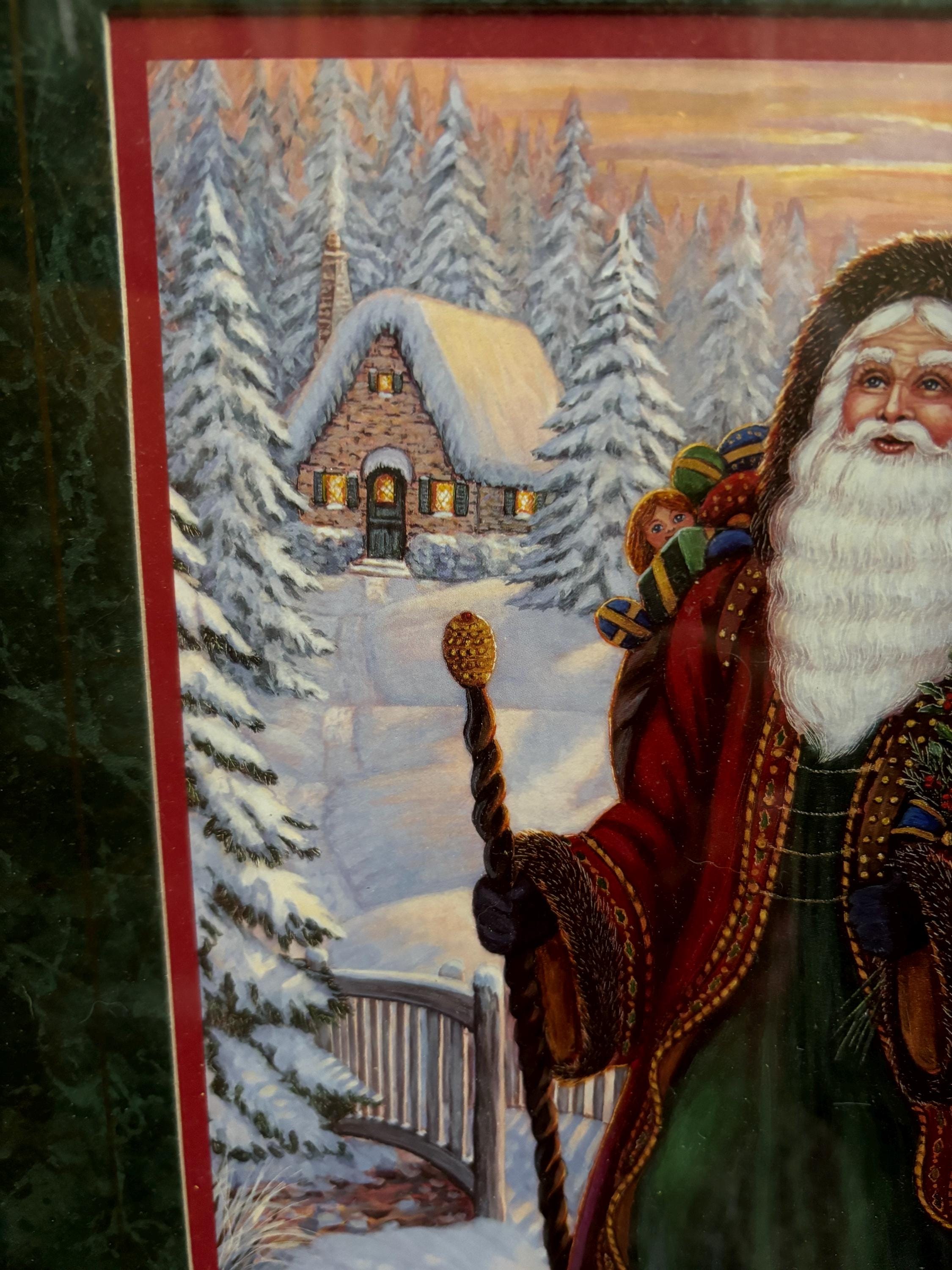 Home Interiors Framed St Nicholas Santa Print by Barker 1980s - Etsy