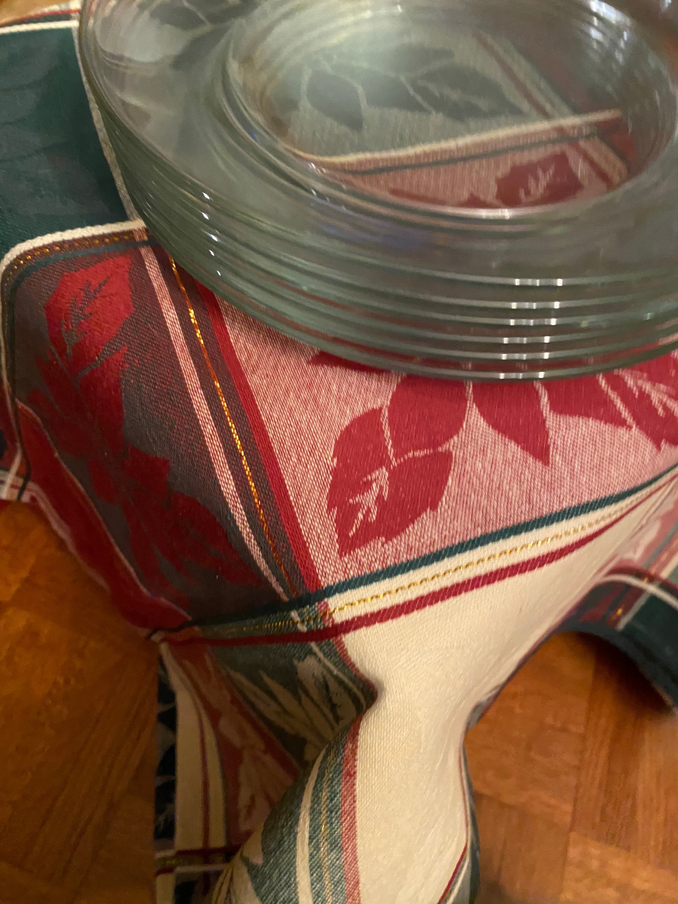 Clear Glass Dinner Plates Set of 10 Party Plates Holiday Christmas - Etsy