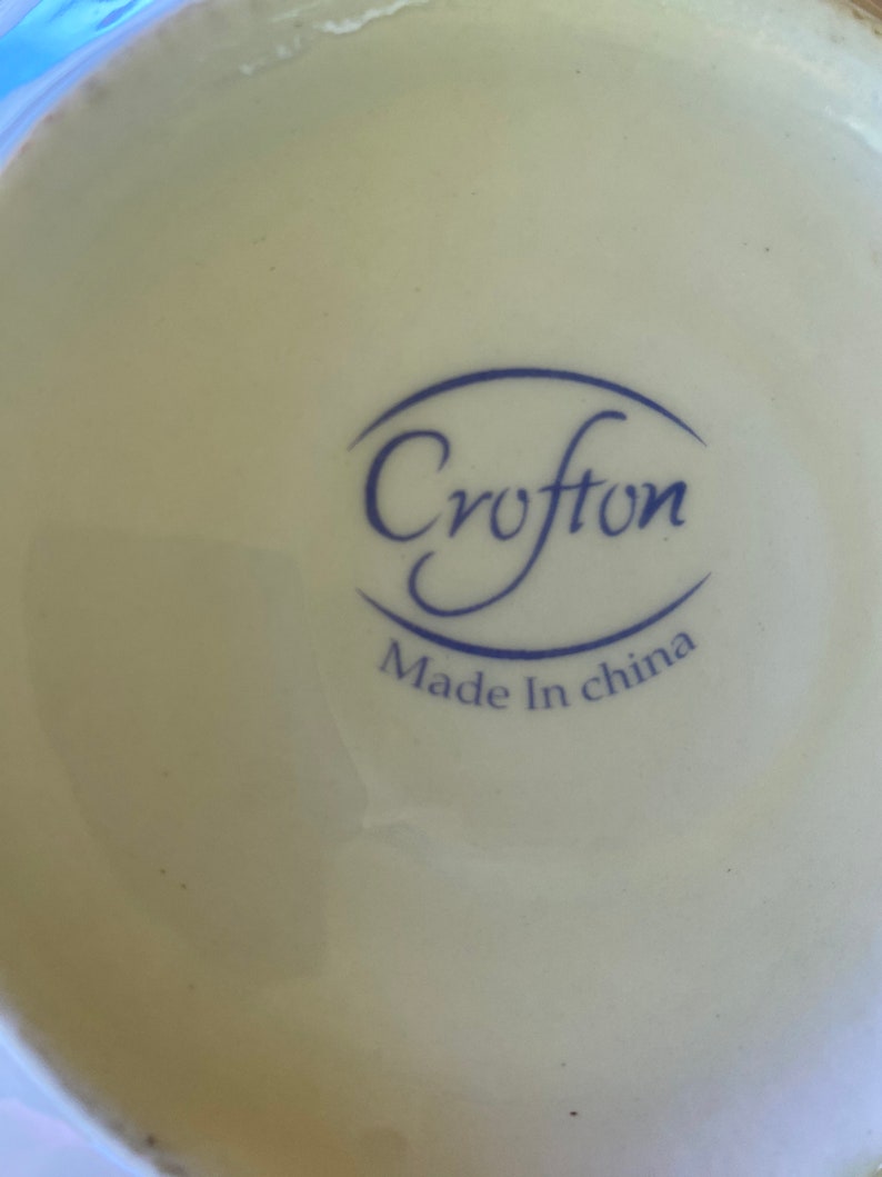 Crofton Snowmen Hostess Set: Veggie Bowl, Creamer, Sugar Bowl W Lid ...