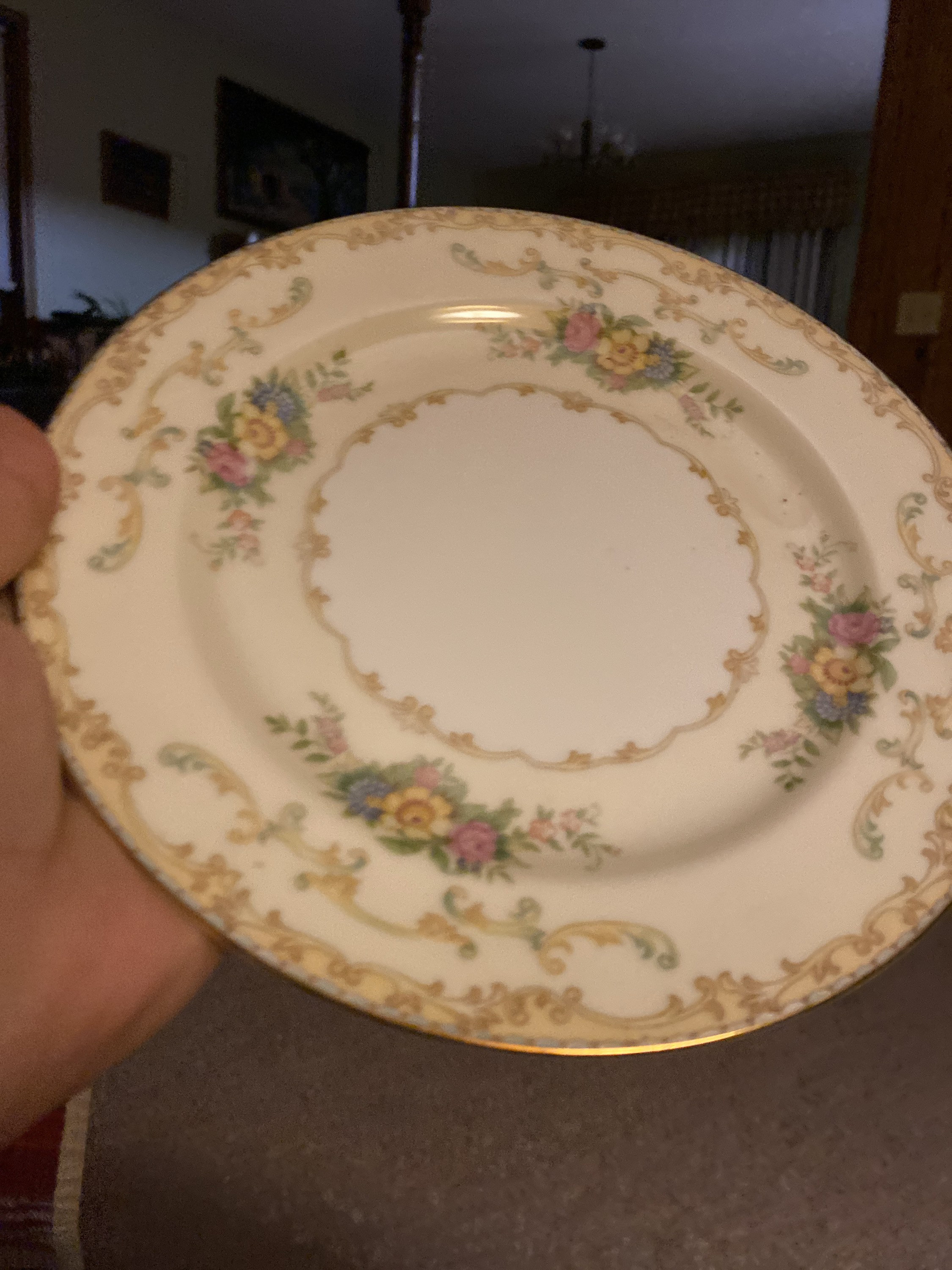 Noritake China Mimi Salad Plates Set of 2 Japan 98141 Multicolored Gold ...
