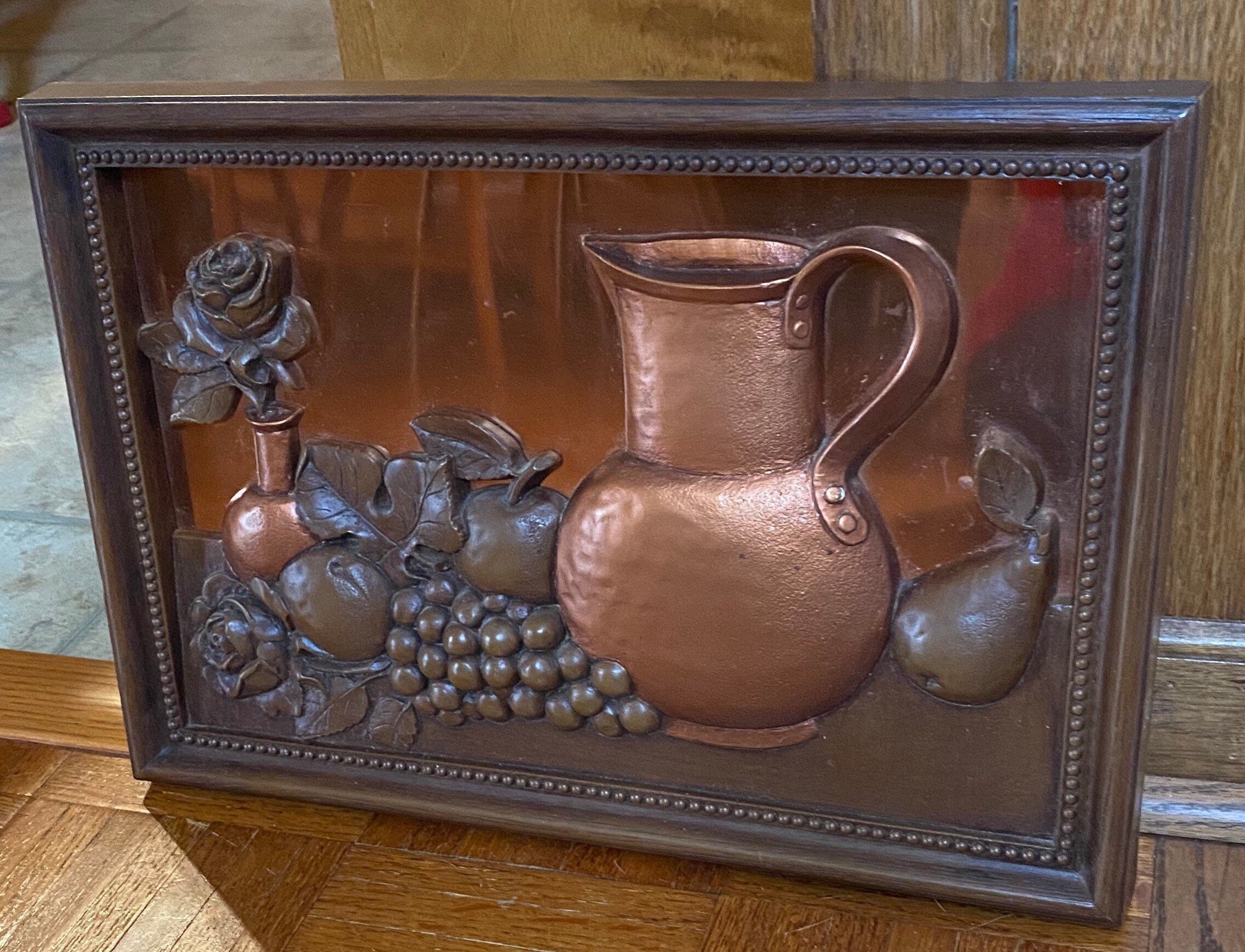 Vintage Coppercraft 3D Embossed Wall Hanging Home Decor Still - Etsy