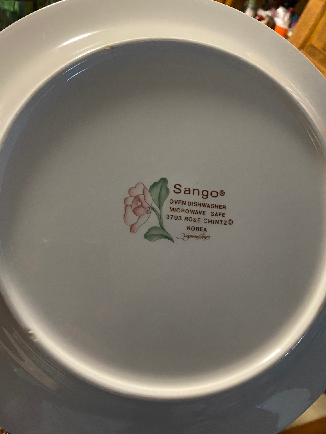 Sango Dinner Plates Rose Chintz 3793 Korea 10.5 in Set of 2 - Etsy