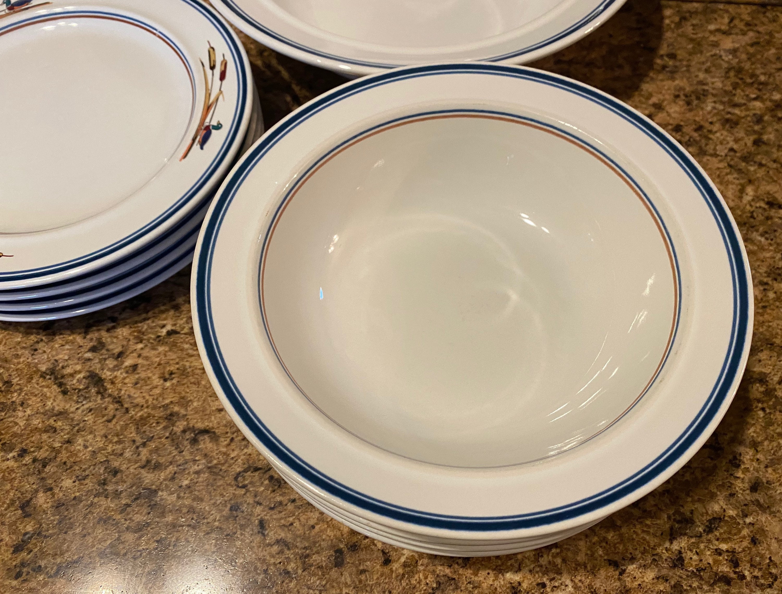 Epoch Pollo Soup Salad Bowls Duck Cattails E363 Korea Dishwasher Oven ...