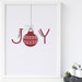 Christmas Joy Joy Wall Art Christmas Joy Print Christmas Tree Ornaments ...