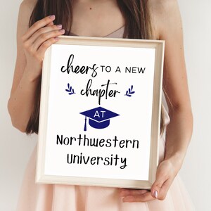 Graduation Printable Sign |graduation University Sign |my Next Chapter ...