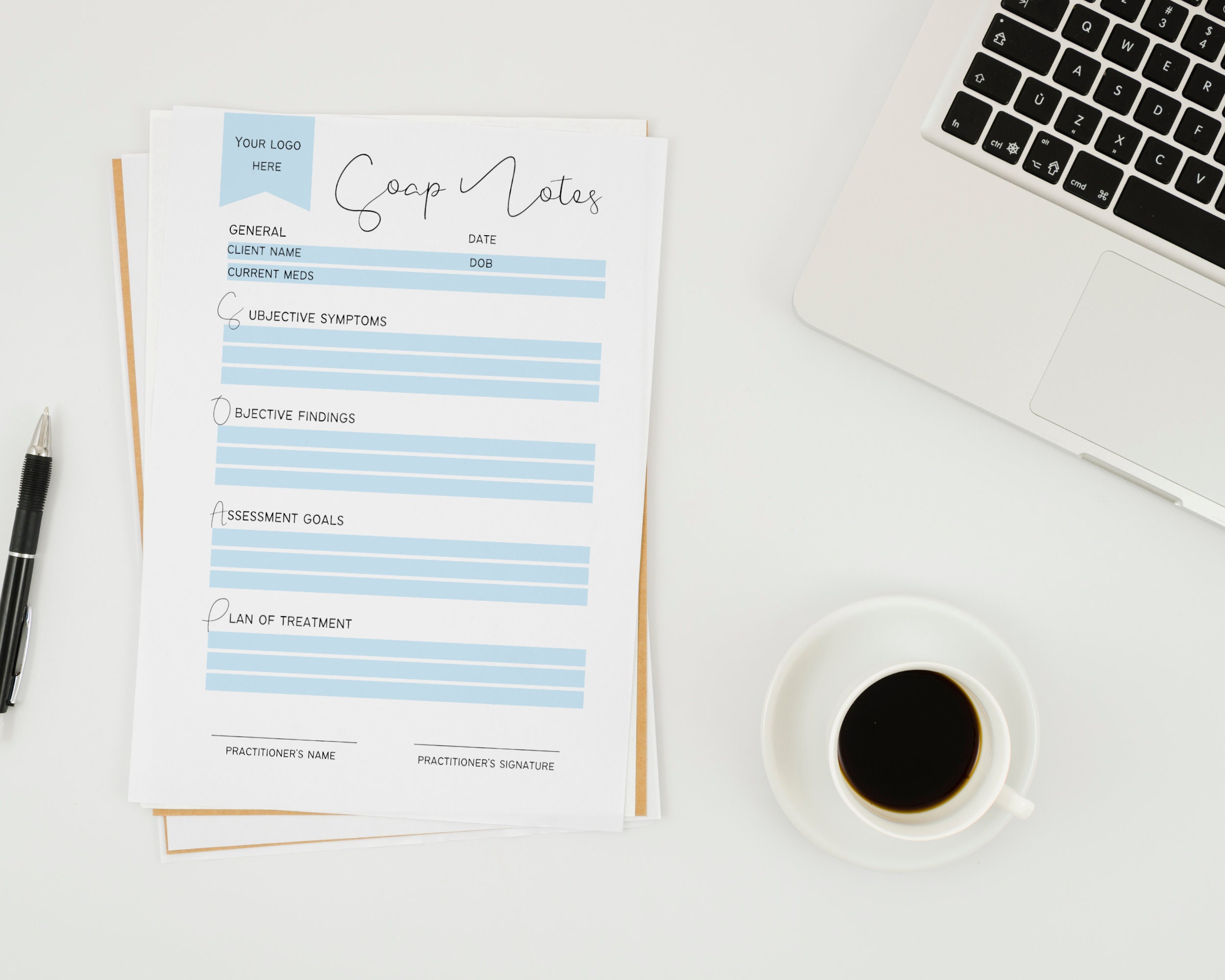 Soap Notes Template | Soap Notes Format | Esthetician Business ...