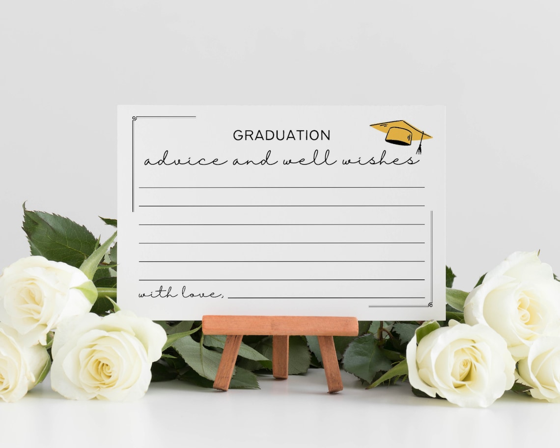 Graduation Advice Cards Graduation Wishes Wishes and - Etsy