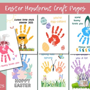 Handprint Art Craft | Easter Kids Activity |handprint Keepsake |kids ...