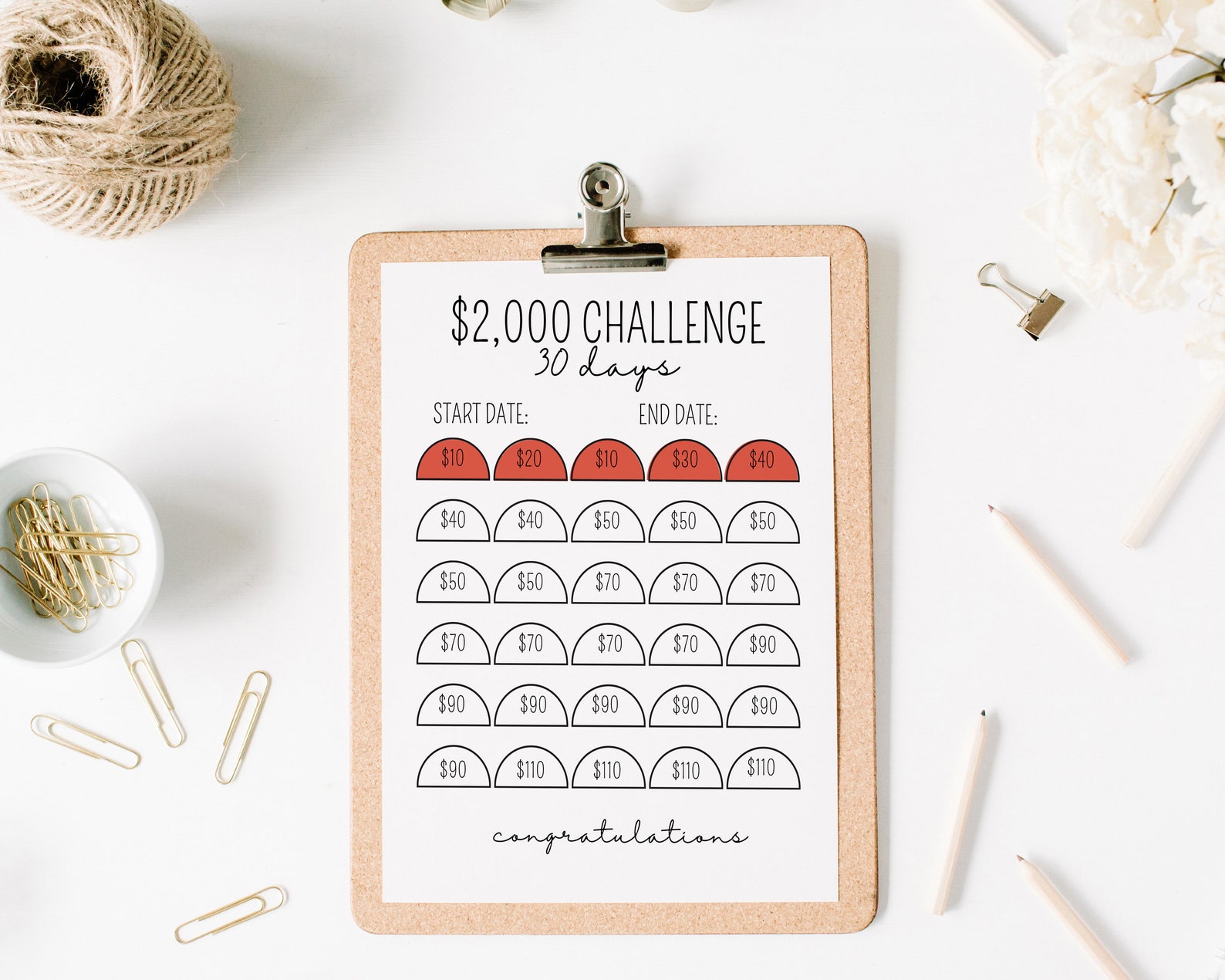 2K 30 Day Challenge 2000 Saving Challenges 2K Money - Etsy