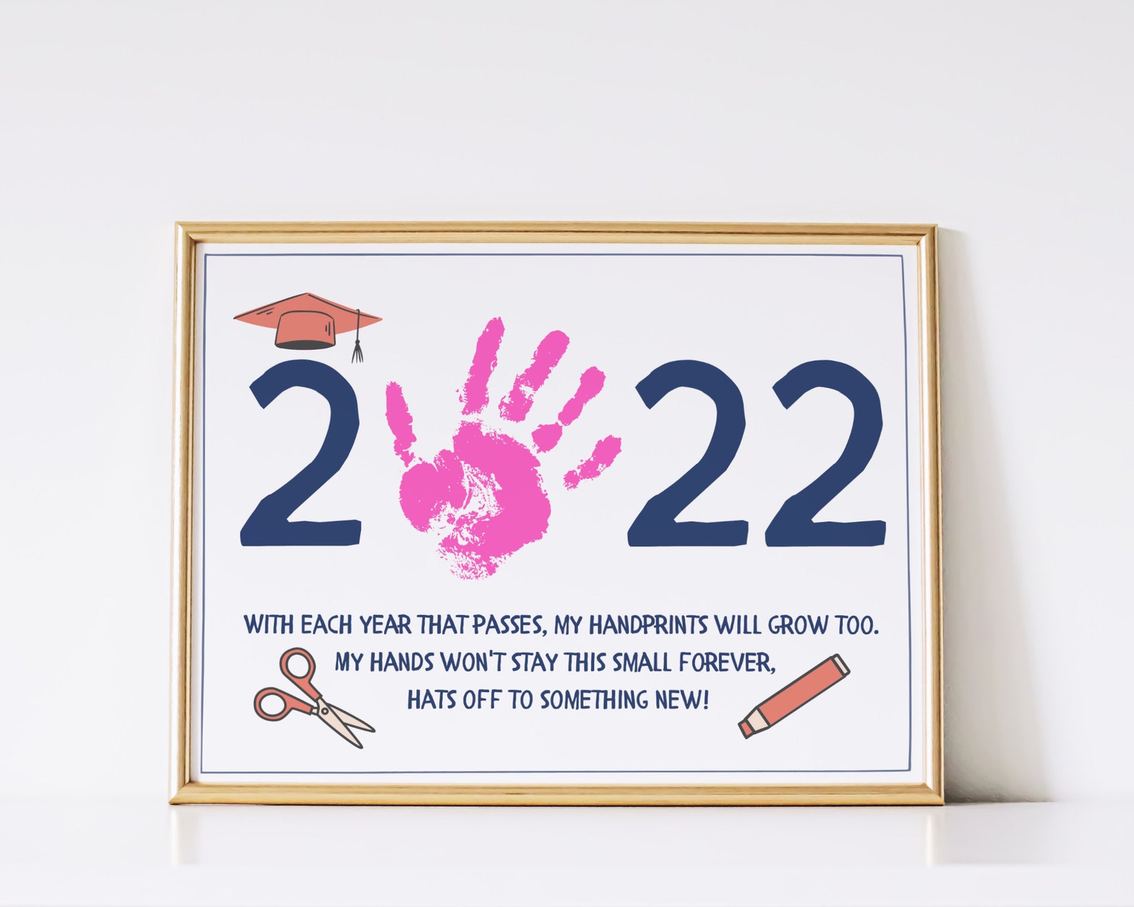 Graduation Handprint Art Handprint Art Craft Handprint - Etsy