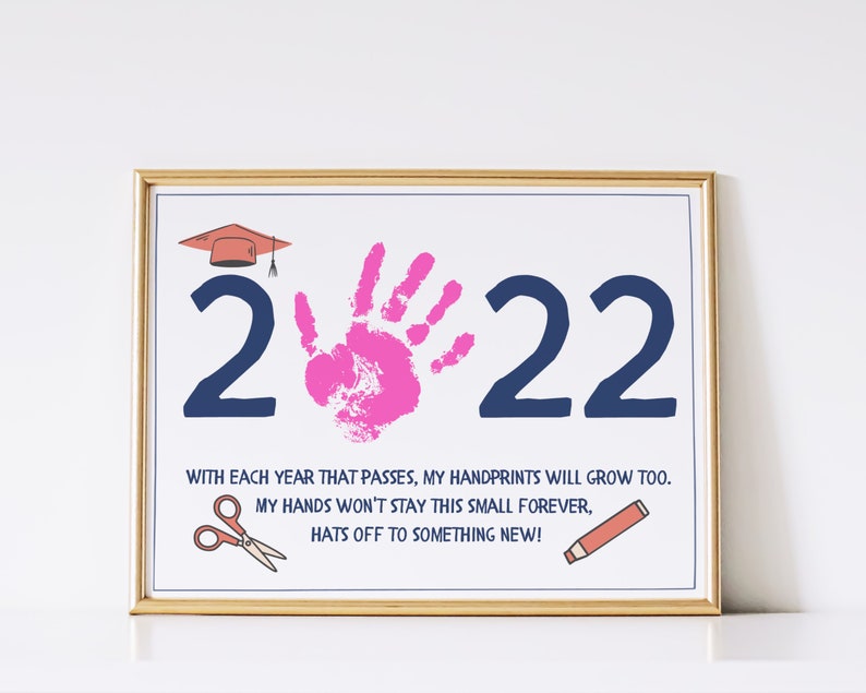 Graduation Handprint Art Handprint Art Craft Handprint - Etsy