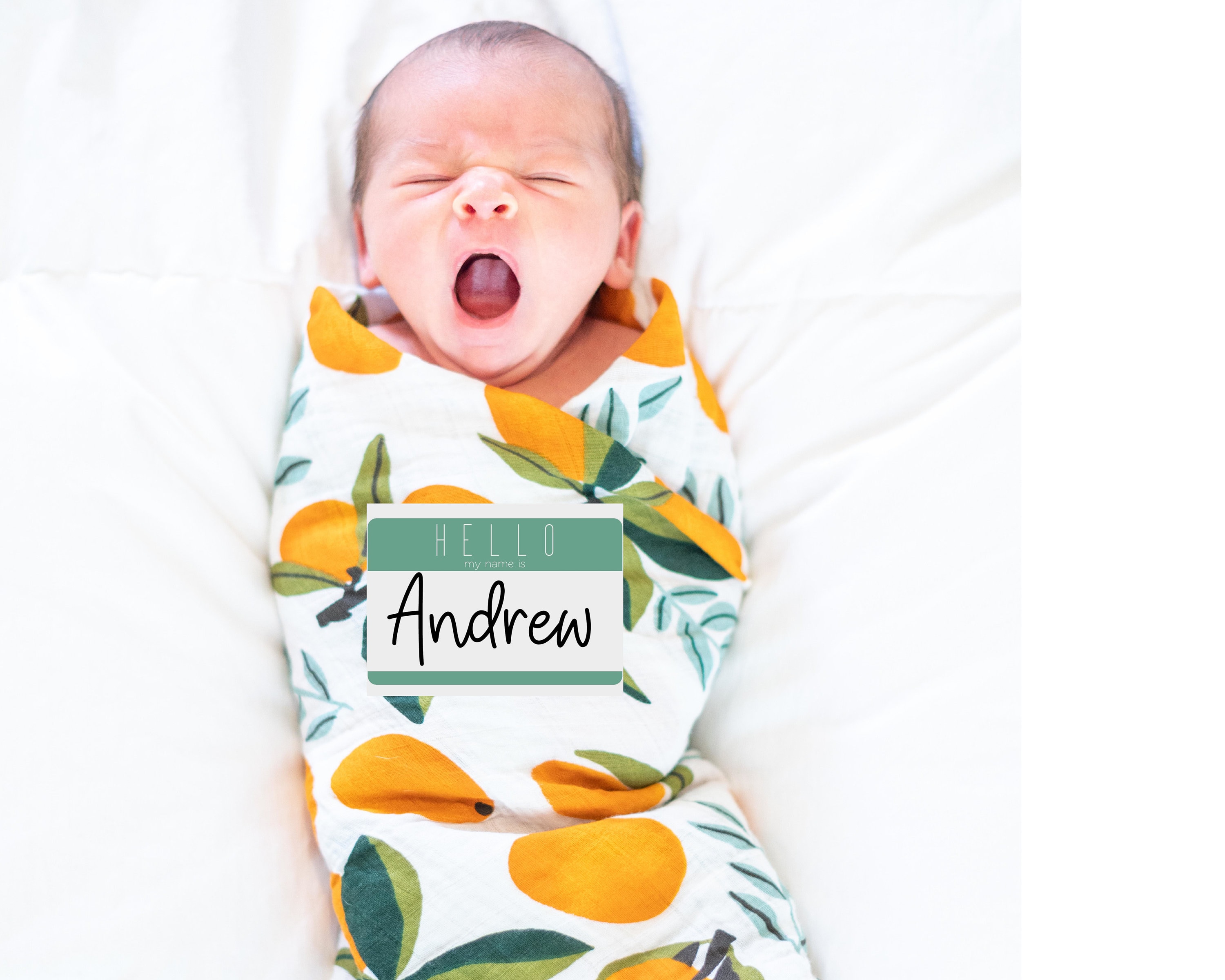 Baby Name Tag | Hello My Name is Sticker | Baby Name Tag Sticker | Baby ...