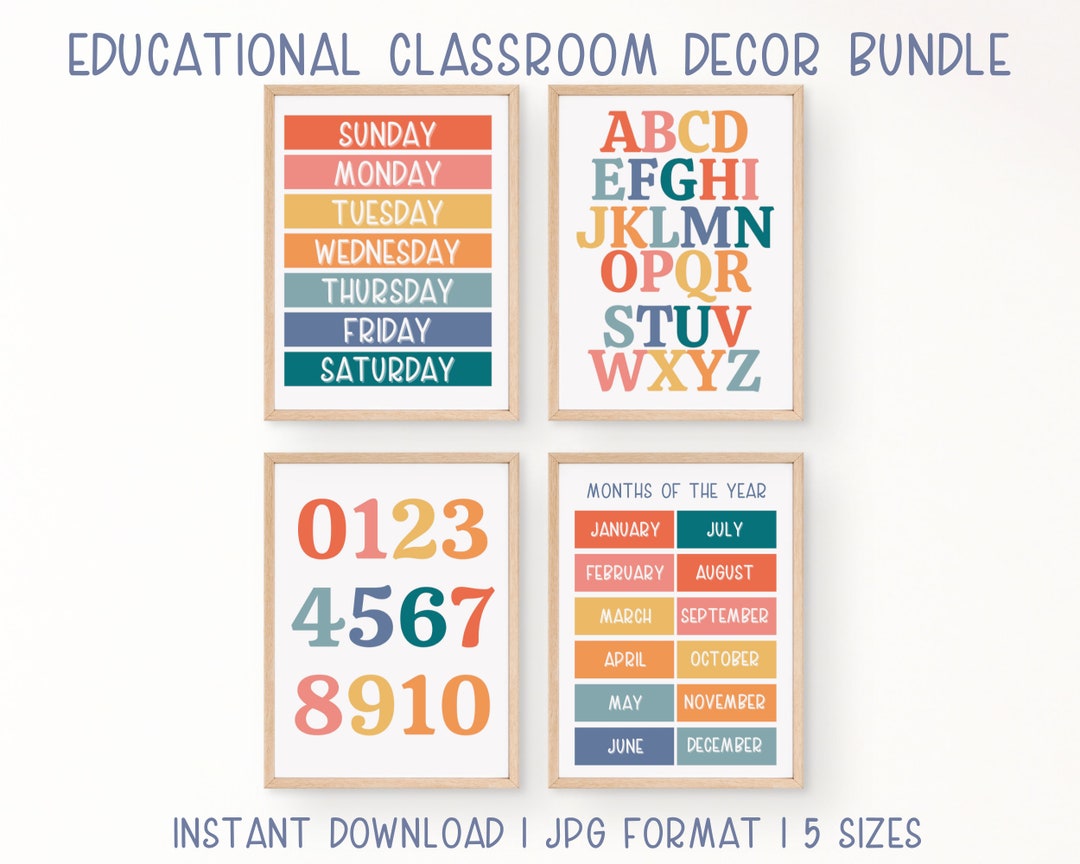 Classroom Decor Elementary | Classroom Decor Bundle | Classroom Posters ...