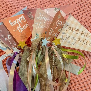 Printable Flag | Thanksgiving Table Decor | Thanksgiving Flag | Fall ...