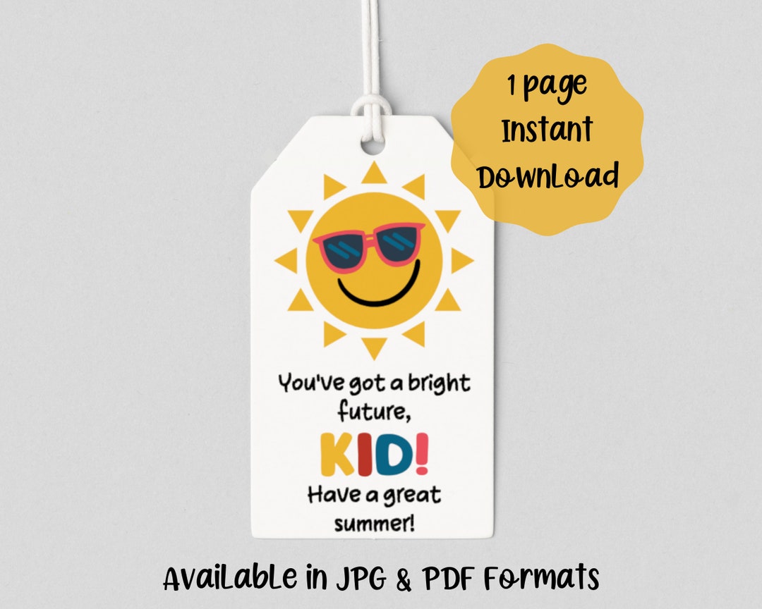 Printable Teacher Gift Tag End of Year Teacher Gift End of Year Student ...