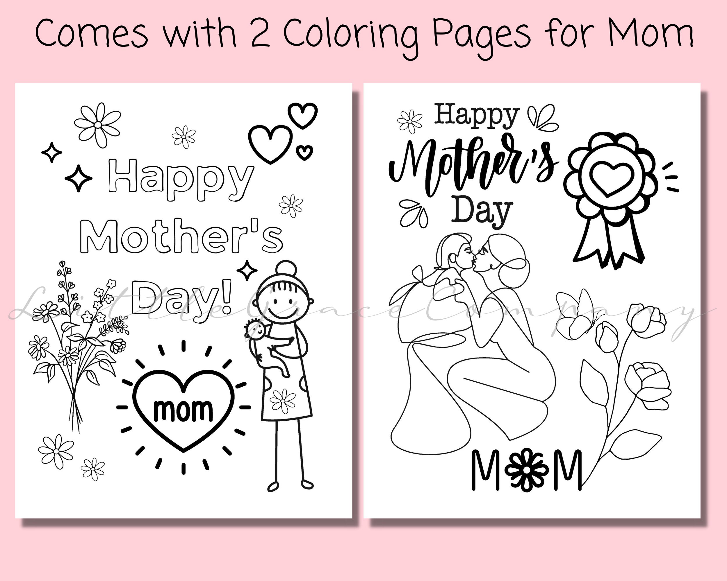 All About My Mom | Mother's Day Coloring Pages | Kids Activity for Mom ...
