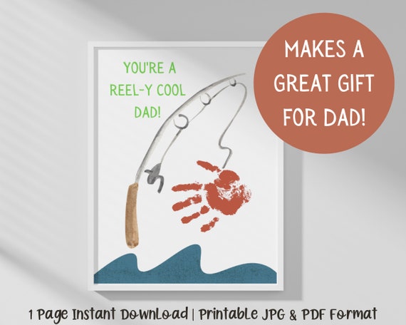 Father's Day Handprint Keepsake DIY Gift for Dad - Etsy