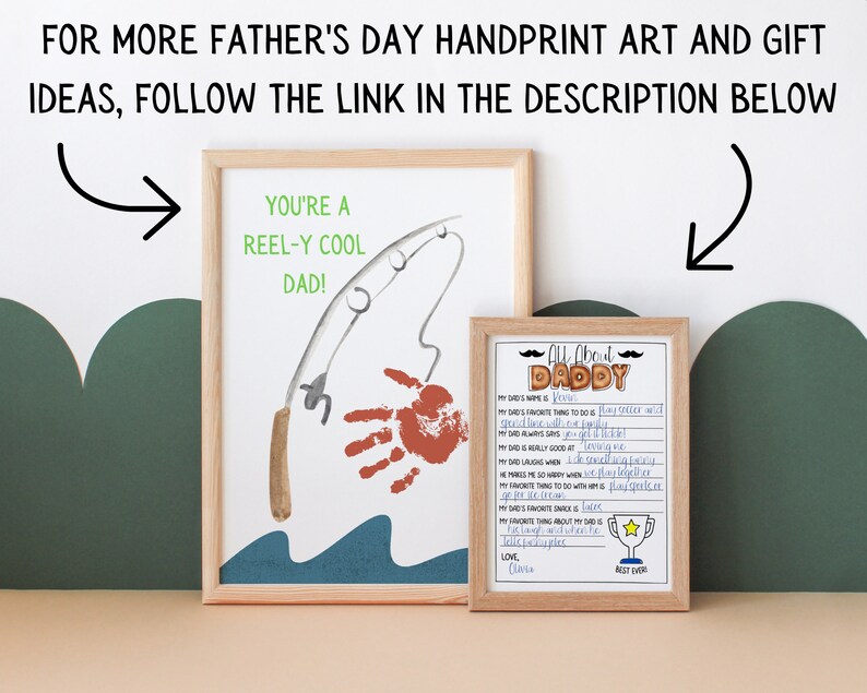 Father's Day Handprint Keepsake | DIY Gift for Dad | Father's Day Dad ...