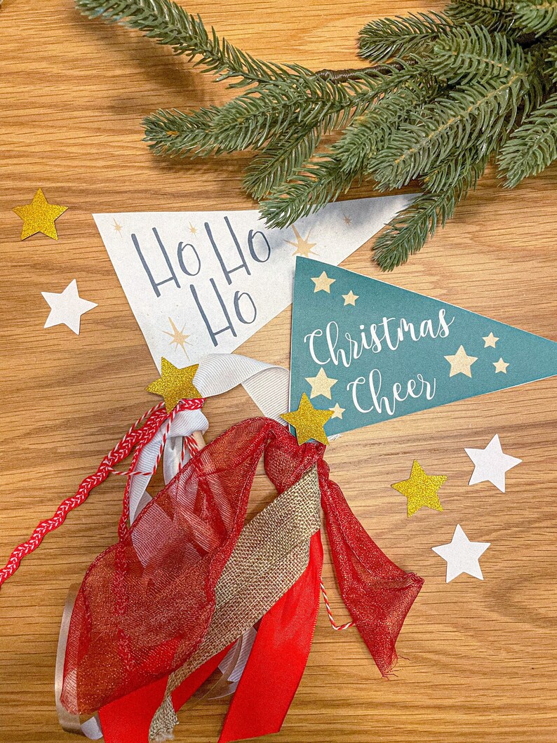 Printable Flag Holiday Christmas Flags Christmas Pennant - Etsy