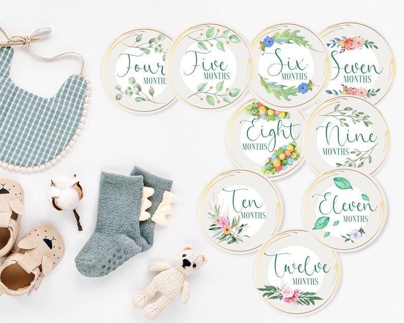 Baby Milestone Cards Monthly Milestone Cards Milestone | Etsy