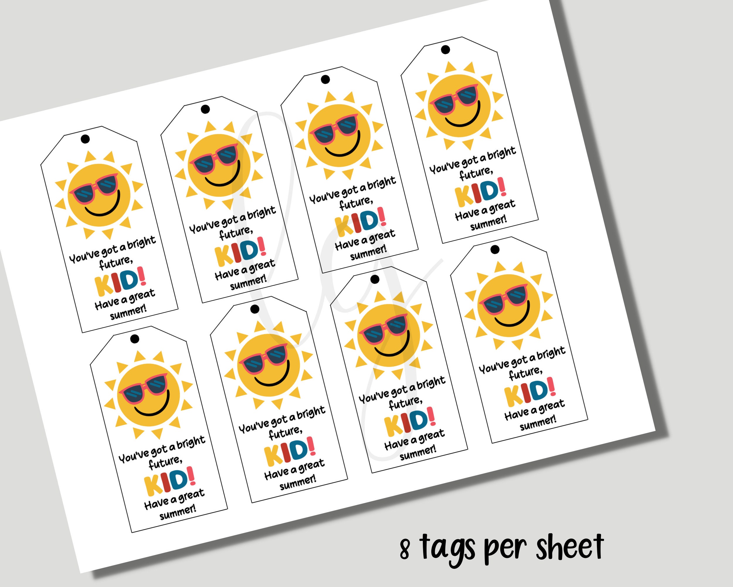 Printable Teacher Gift Tag | End of Year Teacher Gift | End of Year ...