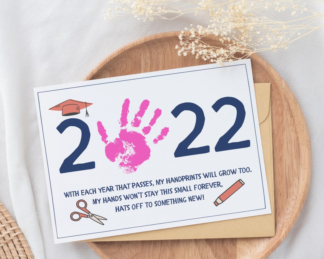 Graduation Handprint Art Handprint Art Craft Handprint - Etsy