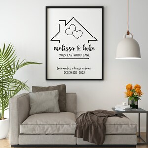 Housewarming Gift First Home | House Number Sign | First Time Home ...