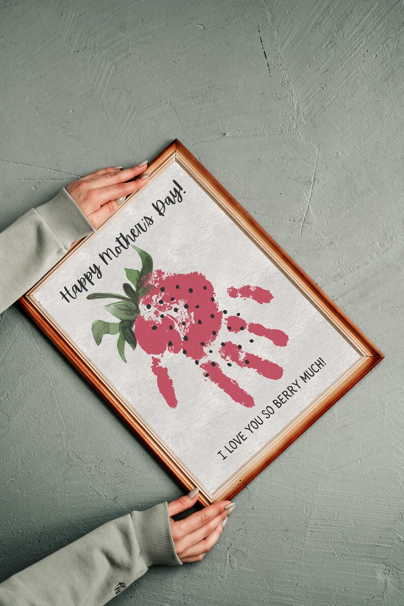 Mother's Day Handprint Art Handprint Kids Activity - Etsy