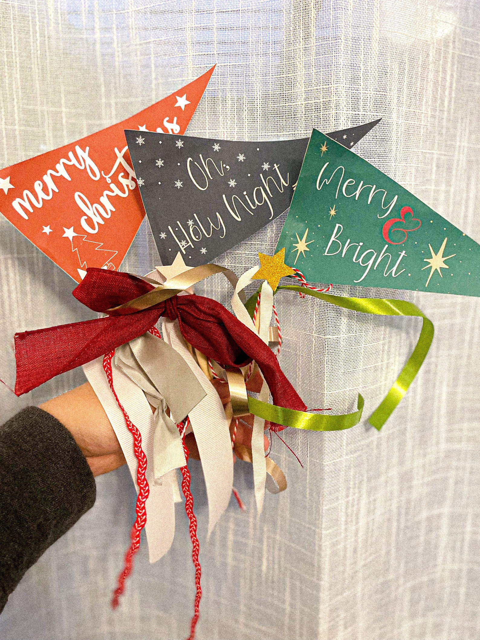 Printable Flag Holiday Christmas Flags Christmas Pennant - Etsy