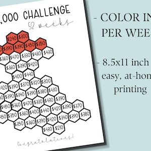 20K 52 Week Savings Challenge | 20,000 Saving Challenges | 20K Money ...