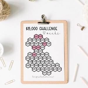 15K 52 Week Savings Challenge | 15,000 Saving Challenges | Money ...
