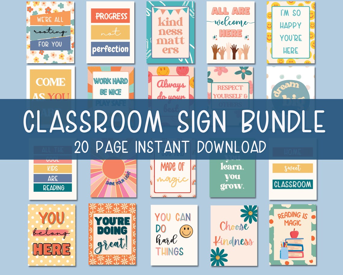 Classroom Decor Bundle Boho Classroom Decor Classroom - Etsy