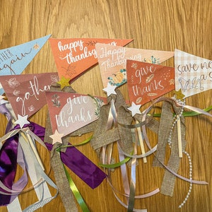 Printable Flag | Thanksgiving Table Decor | Thanksgiving Flag | Fall ...