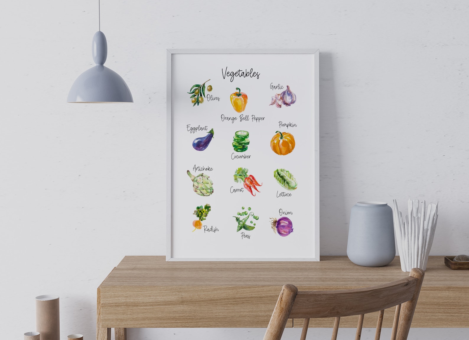 Vegetable Wall Art Vegetable Printable Educational Poster - Etsy