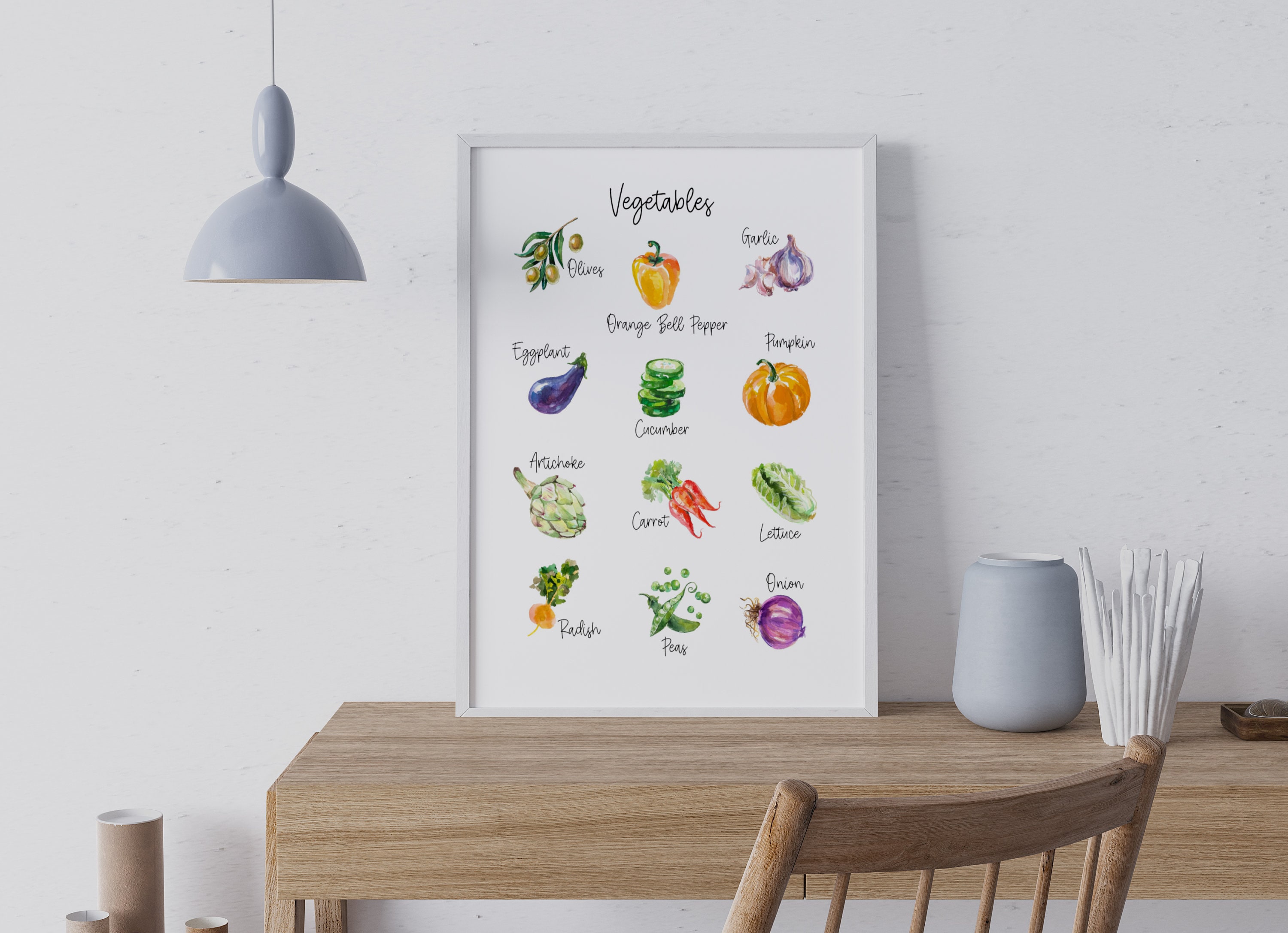 Vegetable Wall Art Vegetable Printable Educational Poster | Etsy