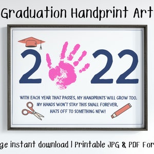Graduation Handprint Art Handprint Art Craft Handprint - Etsy