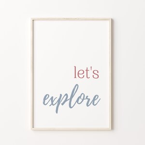 Explorer Wall Art Nursery Room Decor Printable Wall Art Adventure ...