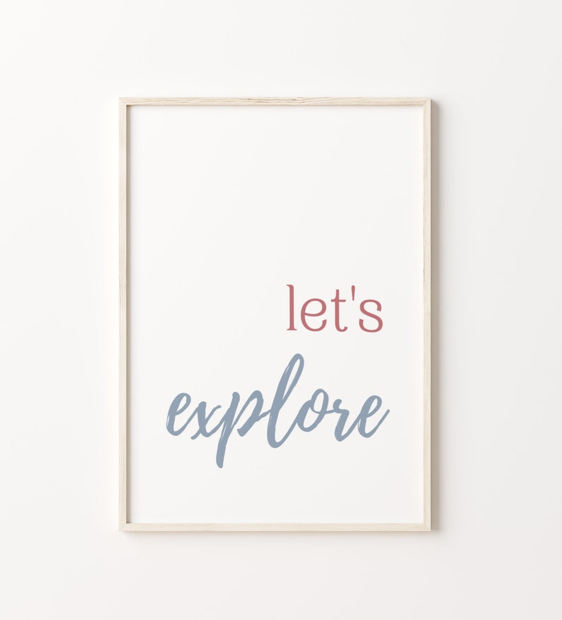 Explorer Wall Art Nursery Room Decor Printable Wall Art | Etsy